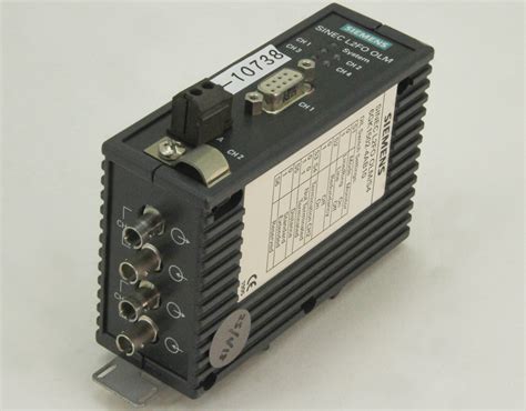 10738 Siemens Optical Link Module Sinec L2fo Olms4 6gk1502 4ab10