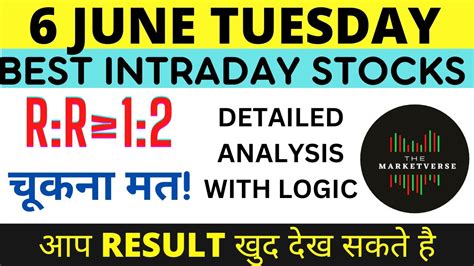 Best Intraday Stocks For Tomorrow 6 June 2023 Best Stocks To