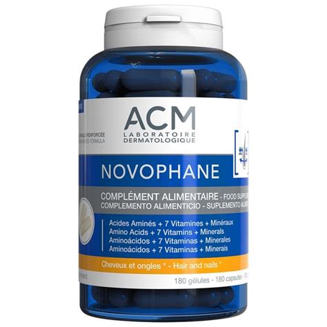Acm Complément Alimentaire Cheveux Et Ongles Novophane 180 Gélules