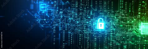 A Cybersecurity Themed Linkedin Background Banner Featuring A Glowing