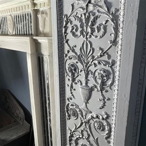 A Magnificent Set Of Four English Pine And Composition Neo Classical Pilasters Lassco