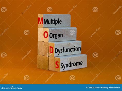 Mods Multiple Organ Dysfunction Syndrome Symbol Concept Words Mods