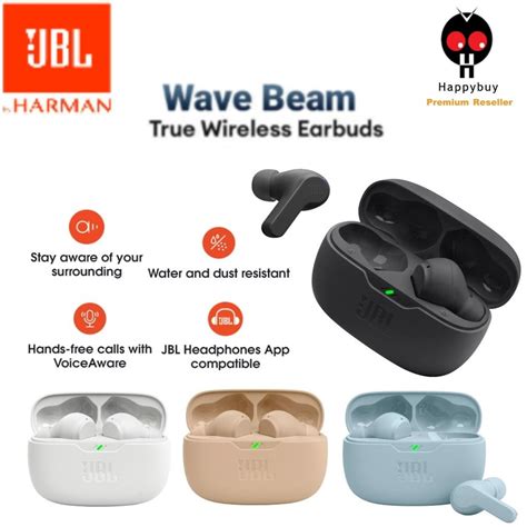 Jbl Wave Beam True Wireless Earbuds With Built In Microphone Shopee Malaysia