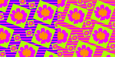 Digital Floral Art Bezold Effect Etsy