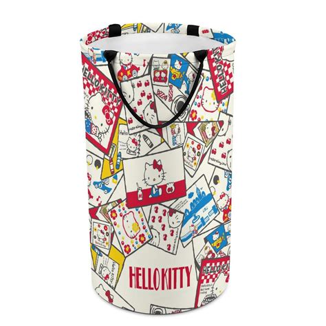 Hello Kitty Laundry Basket Hamper Holder Portable 86l Tall Collapsible