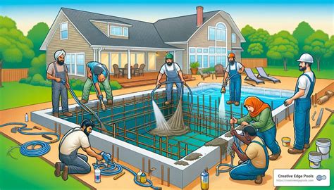 Creative Edge Pools On Linkedin How To Build A Gunite Pool 8 Essential Steps In 2024
