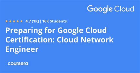 Preparing For Google Cloud Certification Cloud Network Engineer Professional Certificate Coursera