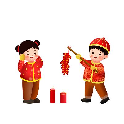 关于春节的卡通人物 关于春节的卡通画 大山谷图库