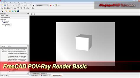 Freecad Basic Rendering Tutorial Pov Ray Youtube