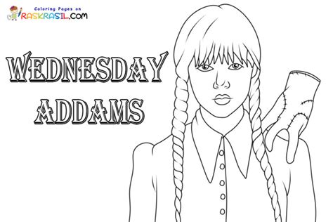 Ausmalbilder Wednesday Addams Malvorlagen Zum Ausdrucken