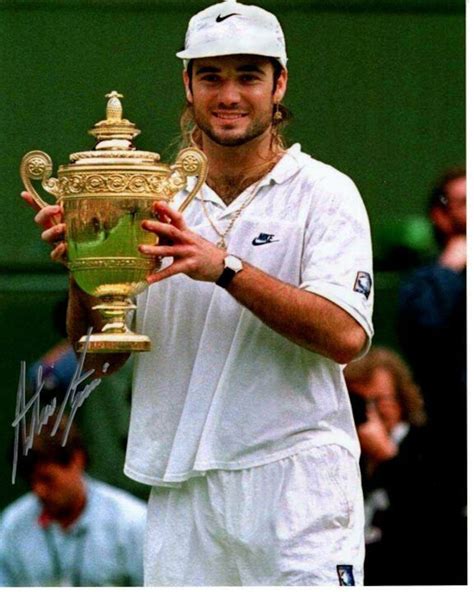 Andre Agassi Signed Tennis Photo W Hologram Coa Etsy