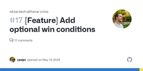 Feature Add Optional Win Conditions Issue Nkzw Tech Athena