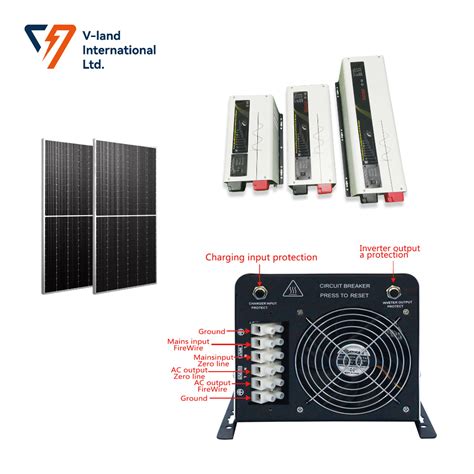 1kw 2kw 6kw 24v 48v Pure Sine Wave Off Grid Hybrid Mppt Solar Power