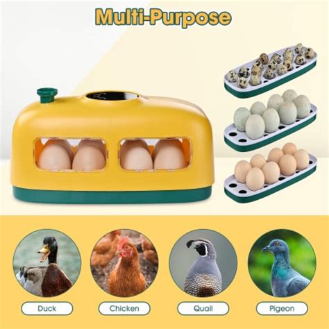 Yescom 8 Egg Incubator Digital Poultry Hatcher Temperature Control