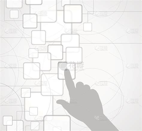 手按触屏上的按钮