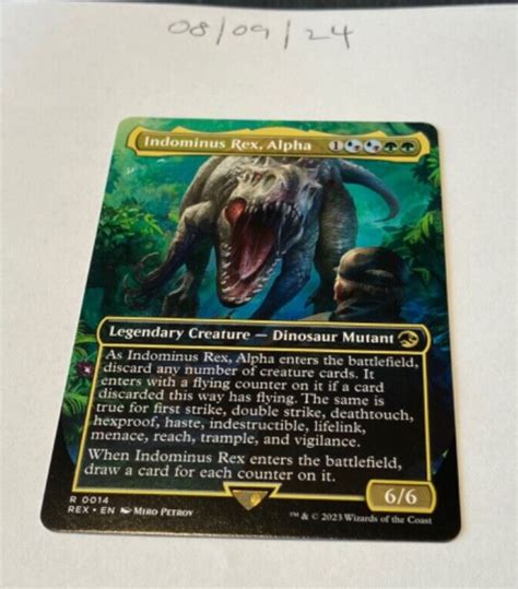 Magic The Gathering Mtg Indominus Rex Alpha X1 Card Nmm Jurassic
