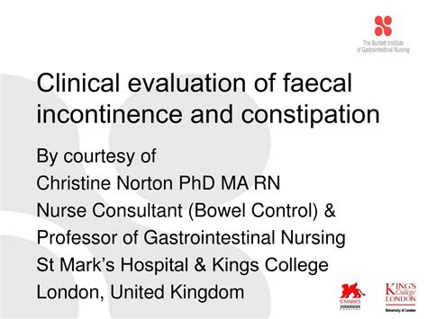 Ppt Comprehensive Clinical Evaluation Of Faecal Incontinence And