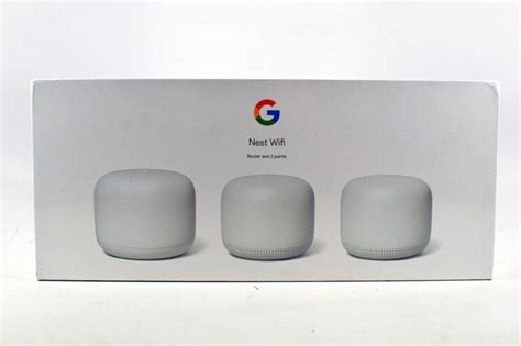 Google Nest Wifi AC Dual Band Mesh Wi Fi System Pack Snow Resale Technologies