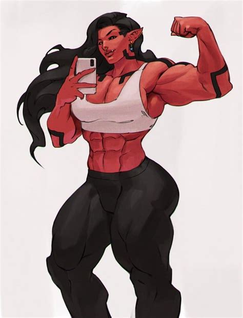 Kray Mihaildava Devilacroix Musclegirlart Girls Characters Dnd