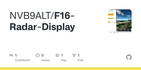 Github Nvb9alt F16 Radar Display