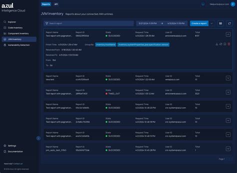 Code Jvm Inventory Reports In The Web Ui