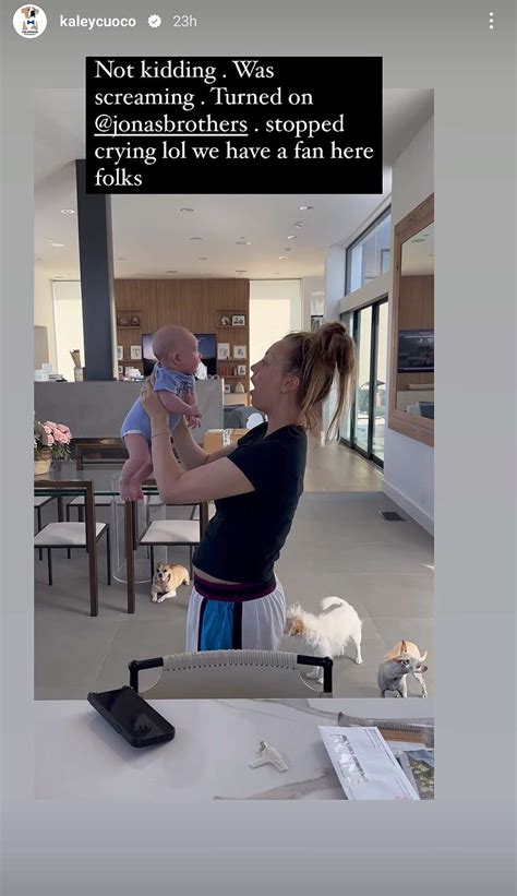 Kaley Cuoco Reveals Baby Babe Is Calmed By Jonas Brothers Music