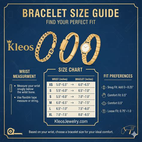 Bracelet Size Chart Guide — Find Your Ideal Bracelet Size Fast Kleos