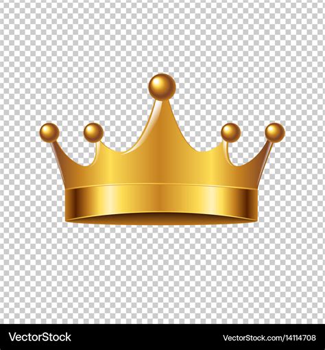 Golden Crown Royalty Free Vector Image Vectorstock