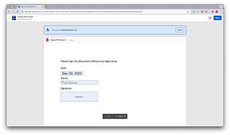 in person signatures box developer documentation