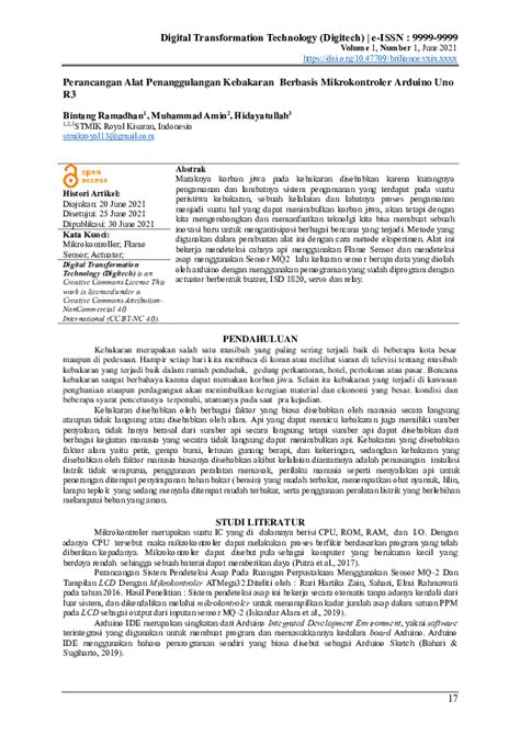 Pdf Perancangan Alat Penanggulangan Kebakaran Berbasis Mikrokontroler