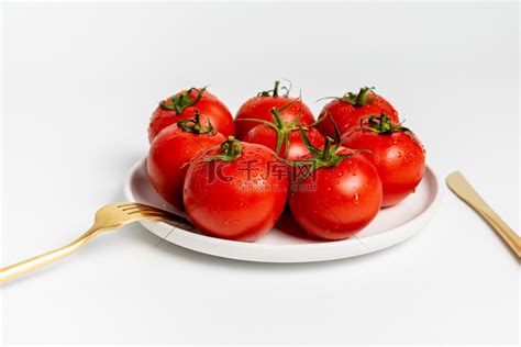 果蔬番茄圣女果室内棚拍高清摄影大图 千库网