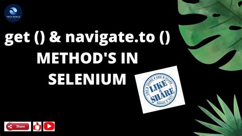 Difference Between Get And Navigate Command In Selenium Java
