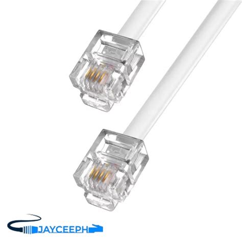 Ang Mainit Na Benta Rj11 Modular Telephone Phone Cables Wire White