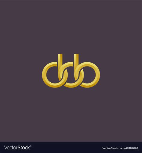 Letters Obb Monogram Logo Design Royalty Free Vector Image
