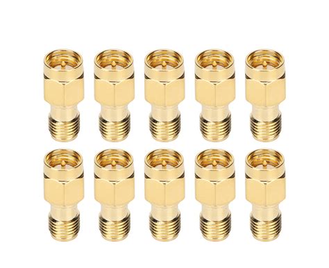 10pcs Sma Reverse Adapter Male To Female Adapter Rf Cable Conversion
