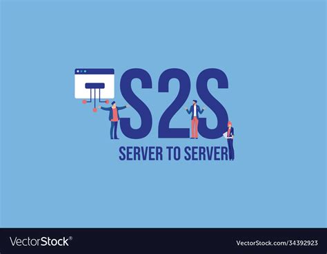 S S Server To Informational Online Royalty Free Vector Image