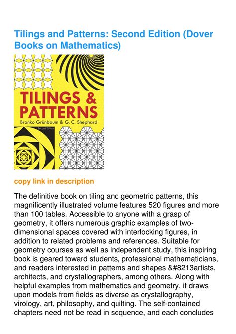 Ppt Read Tilings And Patterns Second Edition Dover Books On