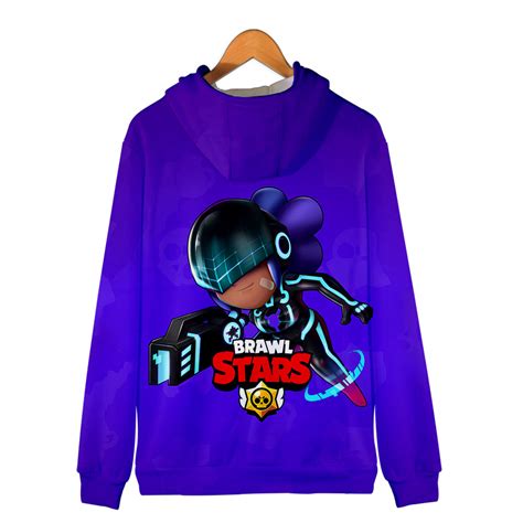 Zipper Up Sweatshirt Brawl Stars Leon Hoodie Brawl Stars