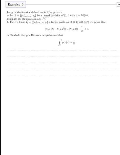 Solved Let G Be The Function Defined On 01 By Gxx A