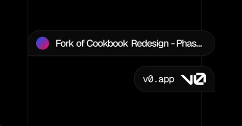 Fork Of Cookbook Redesign Phase 1 V0 By Vercel