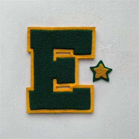Vintage E Varsity Letter Gem