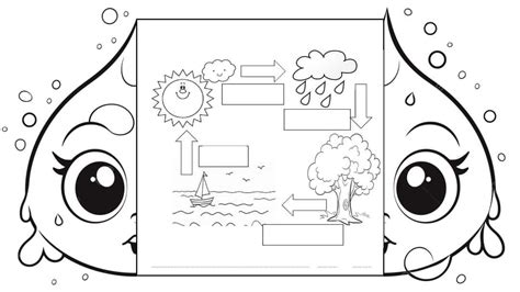 Desenho Do Ciclo Da Agua Para Colorir Artofit