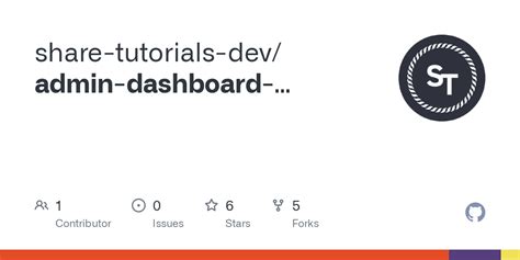 Github Share Tutorials Devadmin Dashboard Portfolio Website
