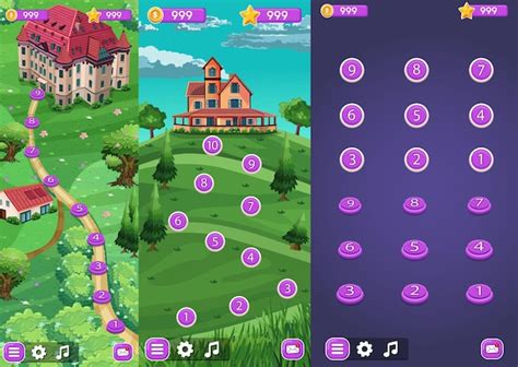 premium vector game map with many levels landscape user interface🙌