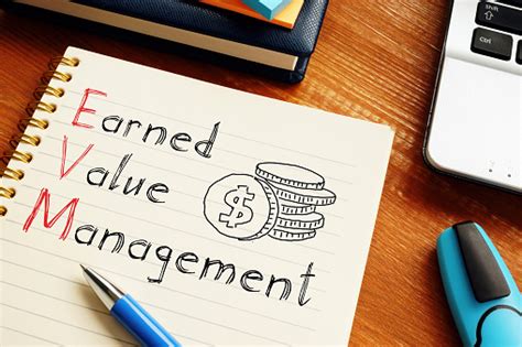 획득가치 관리 Evm은 텍스트와 함께 비즈니스 사진에 표시됩니다 돈벌이에 대한 스톡 사진 및 기타 이미지 돈벌이 조직