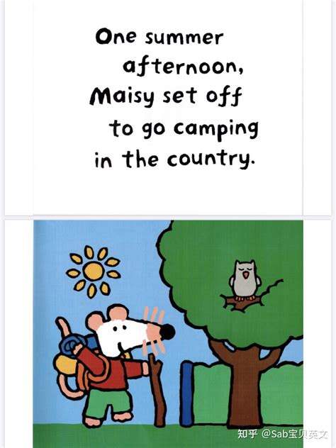 英文绘本阅读｜小鼠波波去露营maisy Goes Camping 知乎