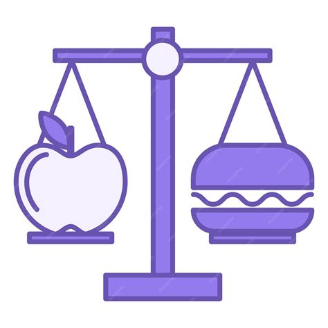 Premium Vector Balanced Diet Color Icon