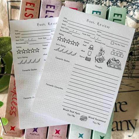 Book Review Notepad A6 Size In Black And White Aussie Made Gifts