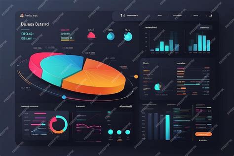 Conceptual Business Dashboard For Financial Data Analysis Premium Ai