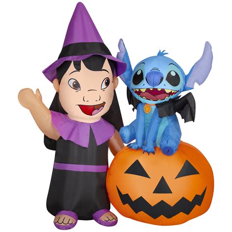 Gemmy Halloween Inflatable Lilo And Stitch 6 Ft Tall Multi